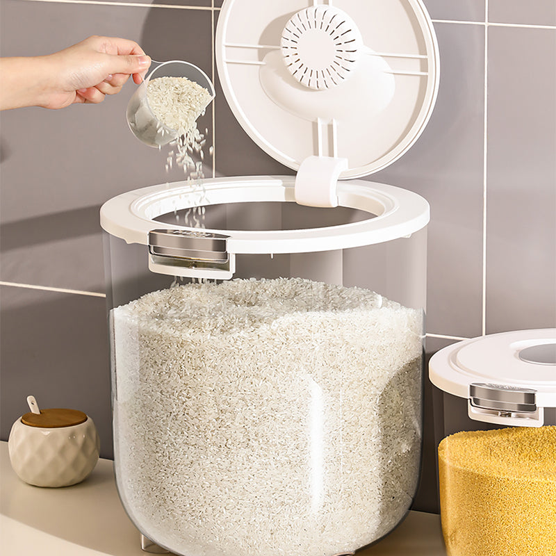 Rice Bucket Sealed Food-grade Plastic Storage Box Tank Barrel Insect-p ...